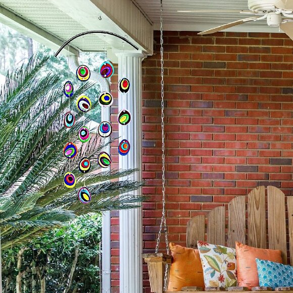 Weather & Vine | Accents | Bohemian Glass Window Suncatcher Colorful ...